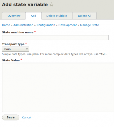Manage State | Drupal.org